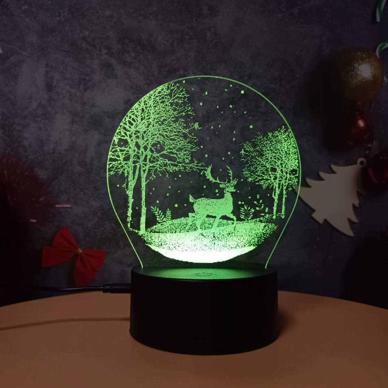 Customised Multi Colors LED Acrylic Desk Lamp - Innovaid